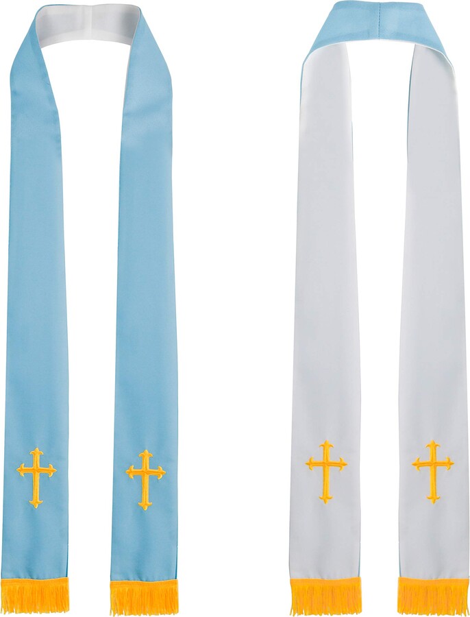 IvyRobes Unisex Aadult's Reversible Church Clergy Stole Choir Priest ...