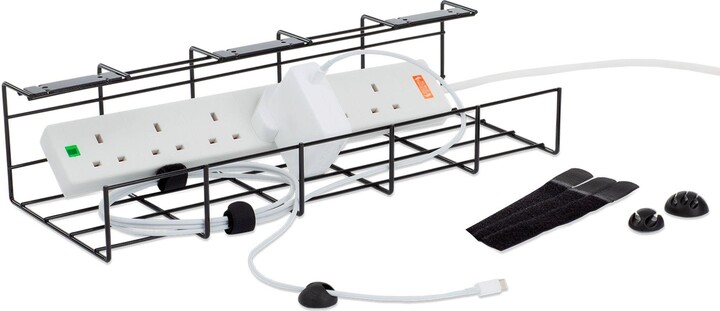 LIVIVO Under Desk Cable Management Tray: Super Sturdy Organizer for ...