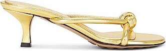 Bottega Veneta Metallic Blink Mule Sandal in Metallic Gold - ShopStyle