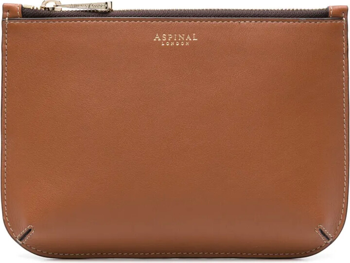 Aspinal of London medium Ella leather pouch - ShopStyle Clutches