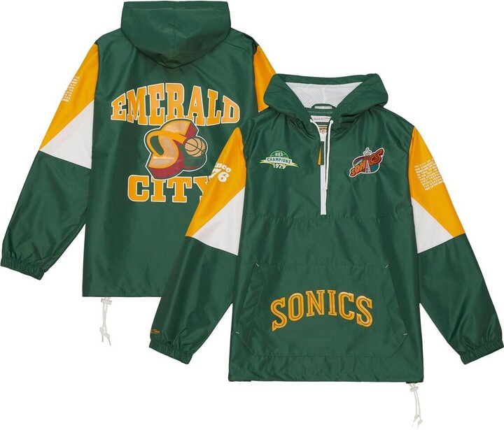 Mitchell & Ness Men's Green Seattle SuperSonics Hardwood Classics Team ...