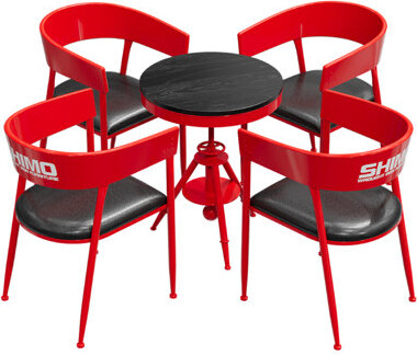 Industrial Style Sofa Industrial-style table and chairs set - ShopStyle ...