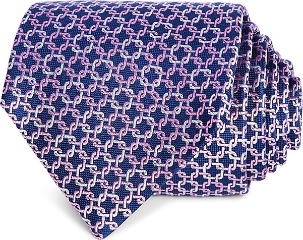 The Men's Store at Bloomingdale's Woven Link Classic Tie 100% Exclusive ...