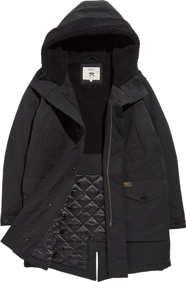 Parka London Men's Camden Shearling Parka - Black - ShopStyle Outerwear