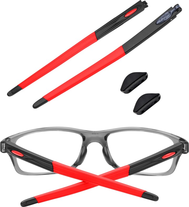 Well-aimed Replacement Temples Arms Legs/Black Nosepads Rubber kit for ...