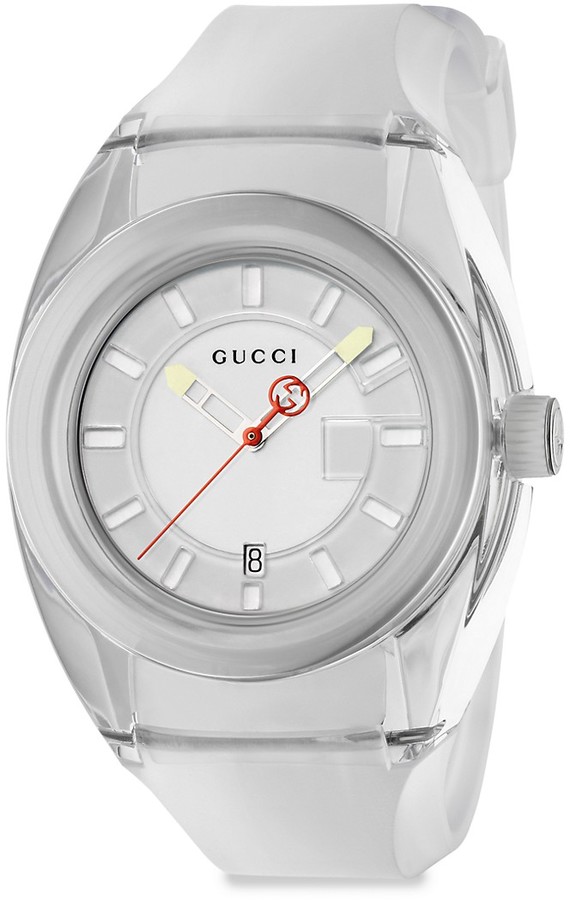 Gucci Sync Stainless Steel Rubber Watch - ShopStyle