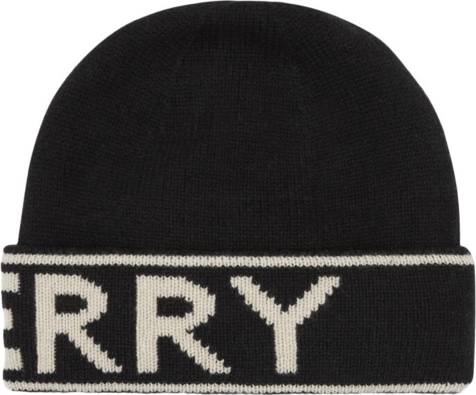 Burberry Cashmere Logo Beanie - ShopStyle Hats