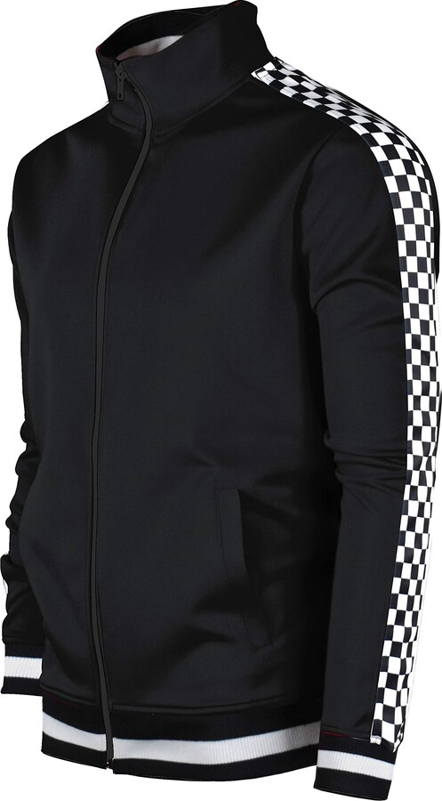 SCREENSHOT-Track Jacket Mens Urban Hip Hop Premium Track Jacket - Slim ...