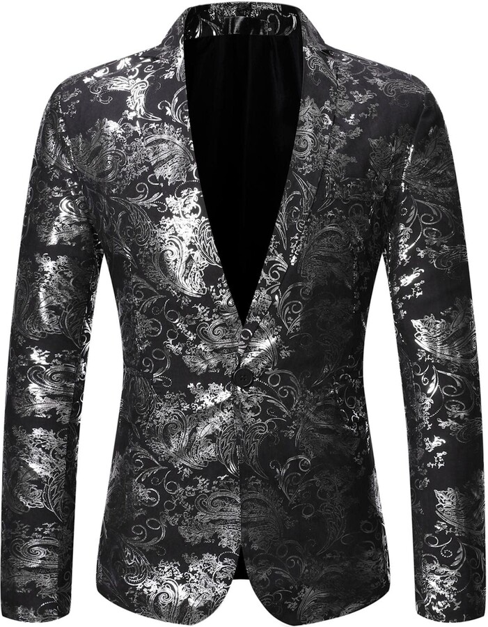 sutelang lurryly Men's Wool Slim Fit Suit Jacket Two Buttons Blazer Men ...