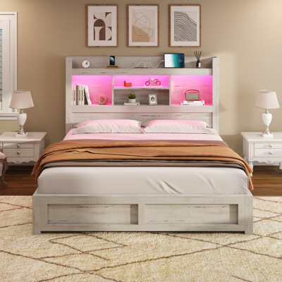 Gracie Oaks Sherell Bed Frame with 4 Storage Drawers - ShopStyle