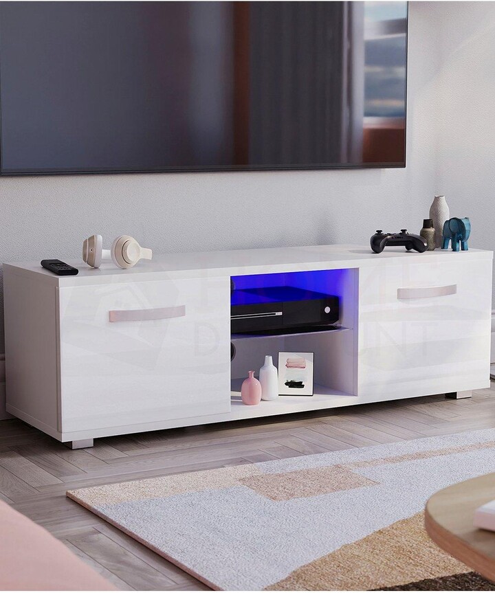 Home Discount Vida Designs Cosmo 2 Door LED TV Unit 120cm Up to 50 ...