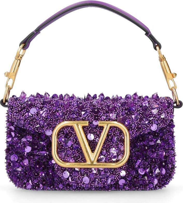 Valentino Locò Embellished Foldover Top Shoulder Bag - ShopStyle