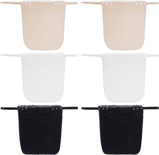 Sucrain 6pcs Lady Lace Clip-on Mock Camisole Bra Insert Overlay Modesty ...