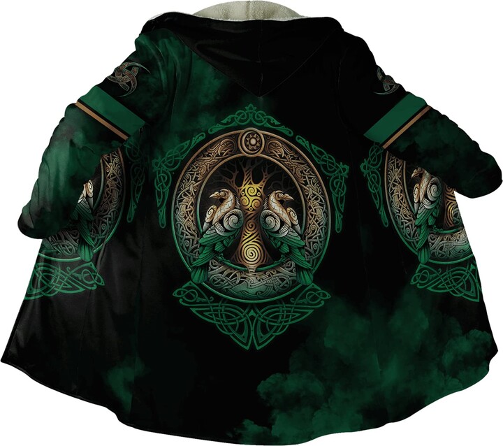JJLLAZAD Viking Odin Valhalla Hooded Cloak for Men - ShopStyle Robes