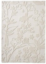 Floral Silhouette Woven Rug - ShopStyle