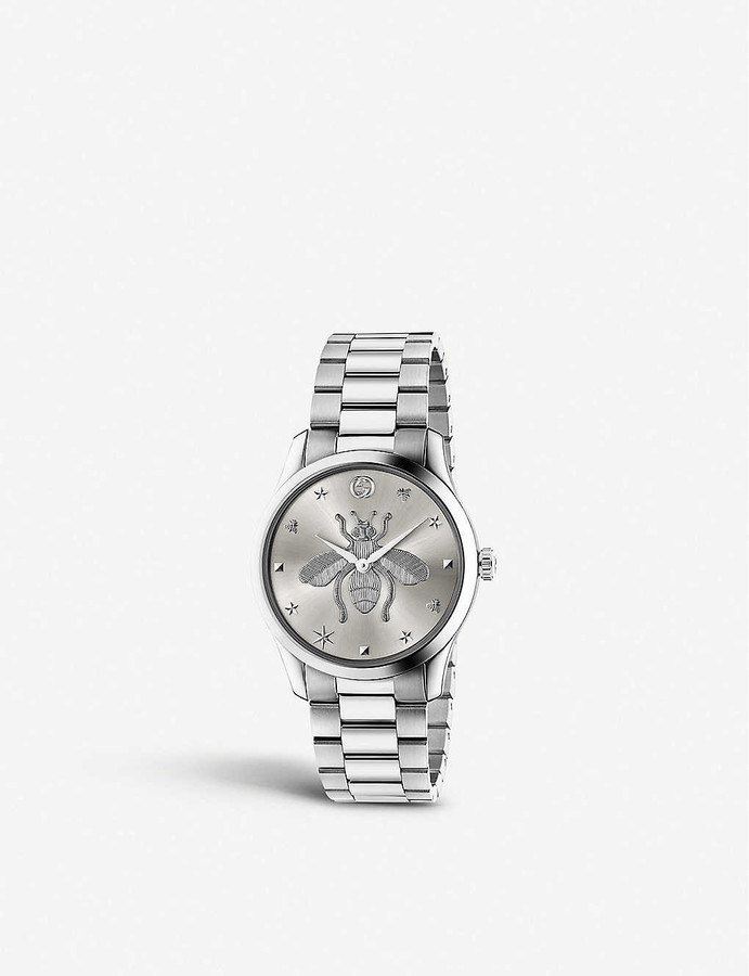 Gucci YA1264126 G-Timeless strainless steel watch - ShopStyle