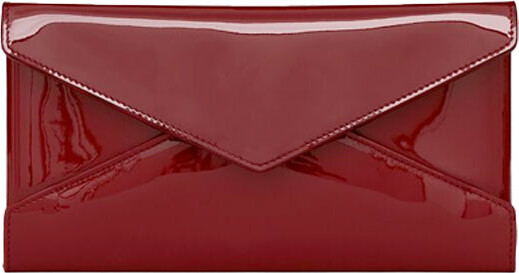 Saint Laurent Patent Leather Letter Pouch - ShopStyle Wallets & Card ...