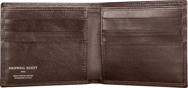 Maxwell Scott - Mens Classic Luxury Leather Bifold Card Wallet Bifold ...