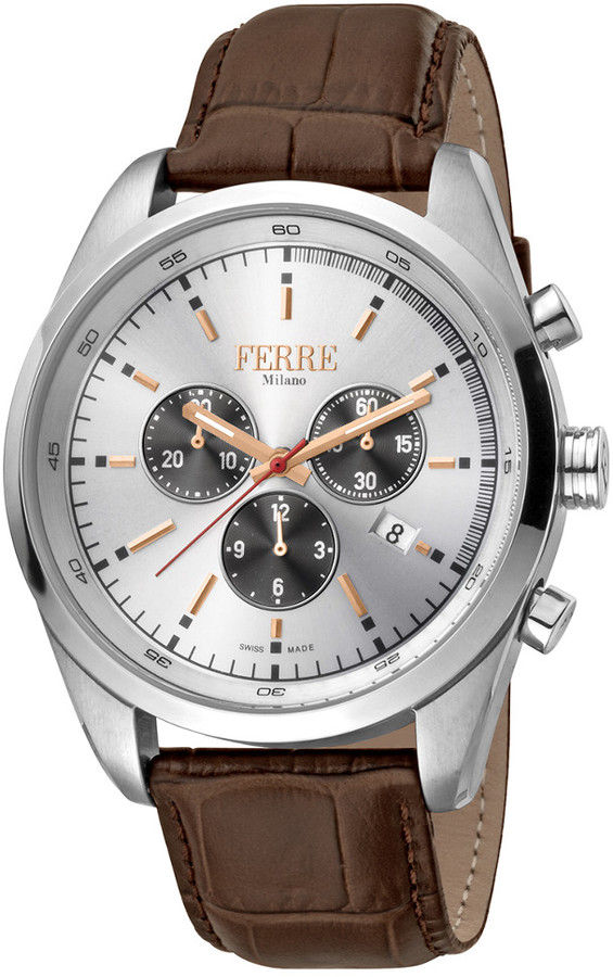 Ferré Milano Men's Leather Watch - ShopStyle
