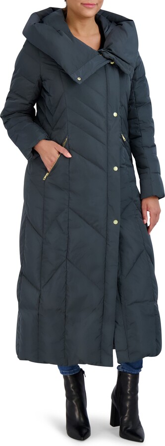 Cole Haan Chevron Quilted Puffer Jacket - ShopStyle