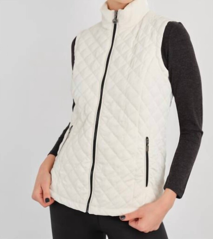 Dolcezza Quilted Chic Vest - 72811 in Off-White - ShopStyle