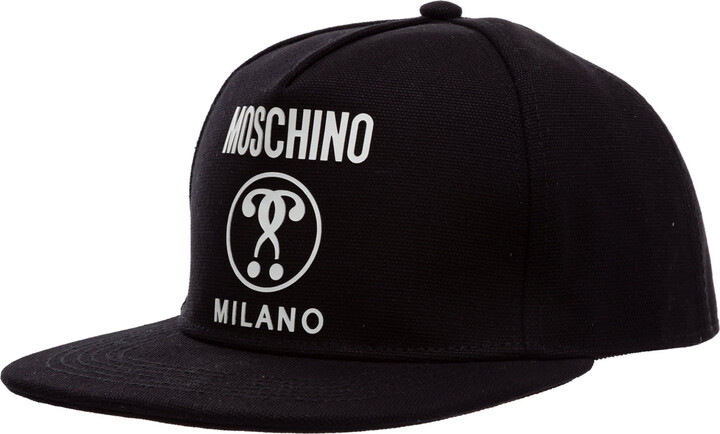 Moschino Double Question Mark Cotton Hat - ShopStyle