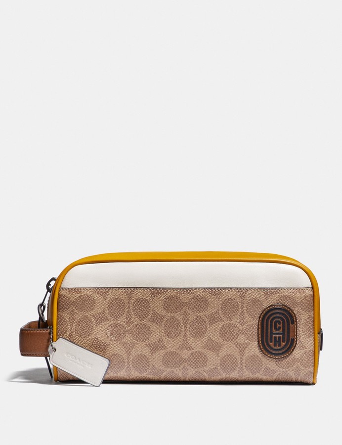 Coach Travel Kit In Signature Canvas With Patch - ShopStyle Men's Grooming