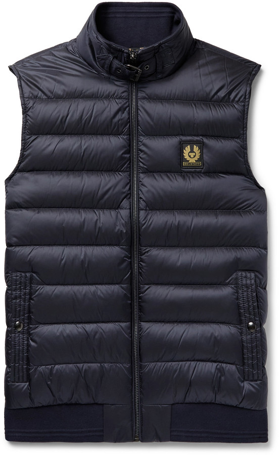 Belstaff Circuit Logo-Appliqued Quilted Shell Down Gilet - ShopStyle Outerwear