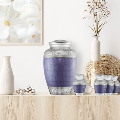 Reminded Etched Urn Set, 1 Large and 4 Small - ShopStyle Decor