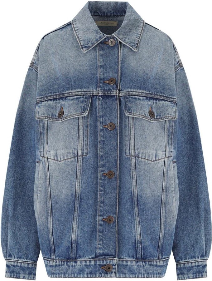 Weekend Max Mara Pio Denim Oversize Jacket - ShopStyle