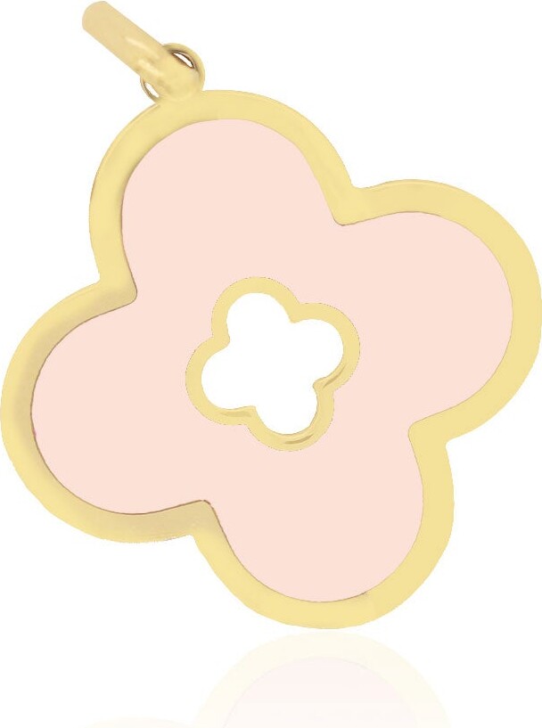 The Lovery Pink Pearl Clover Cut Out Charm - ShopStyle