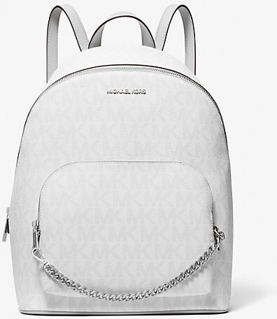 Michael Kors Jet Set Medium Signature Logo Chain Backpack - ShopStyle