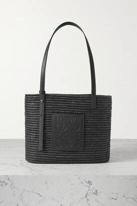 Loewe Small Shell Elephant Grass & Leather Basket Bag - ShopStyle