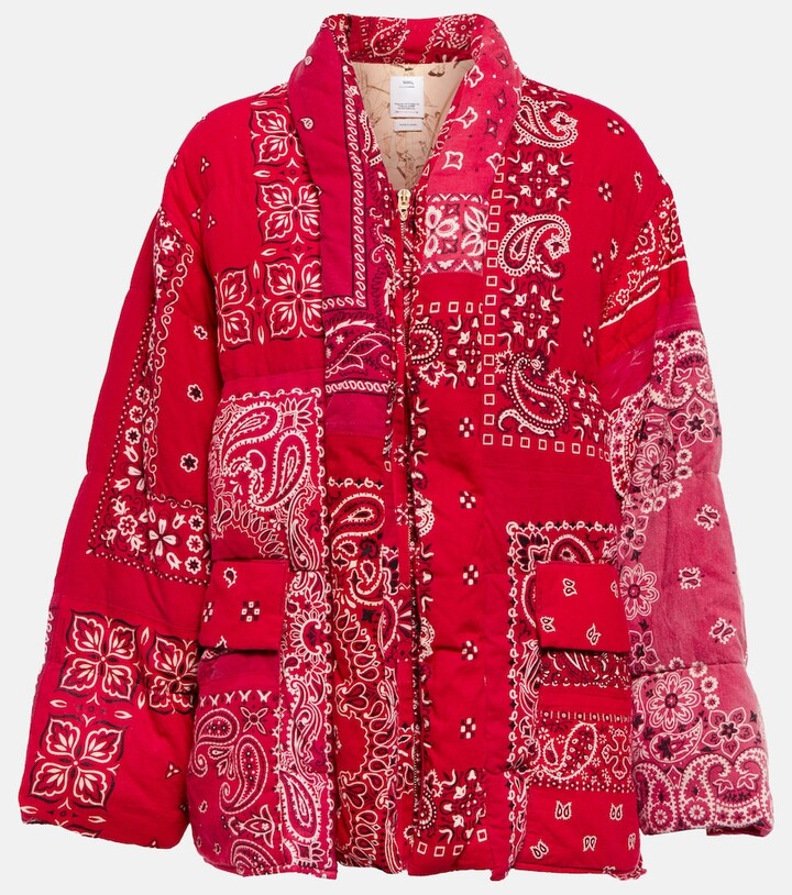 Visvim Paisley puffer jacket - ShopStyle