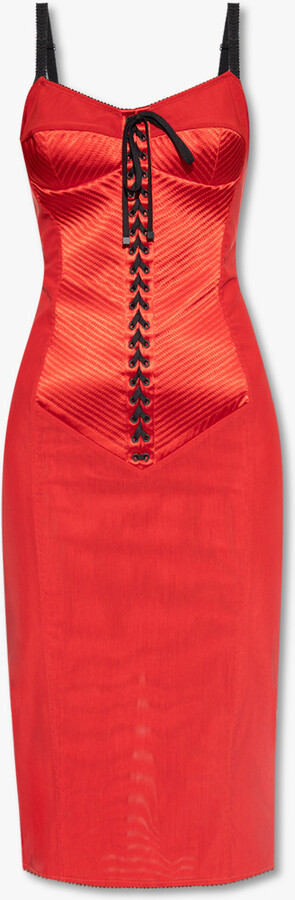 Dolce & Gabbana Form-fitting Dress - Red - ShopStyle