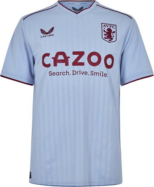 Castore Aston Villa Authentic Away Shirt 2022 2023 Adults - ShopStyle