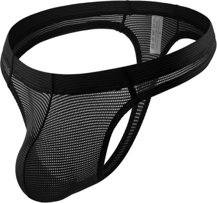 Faringoto Mens Stretch Bikini Briefs Pouch Thong Underwear Black ...