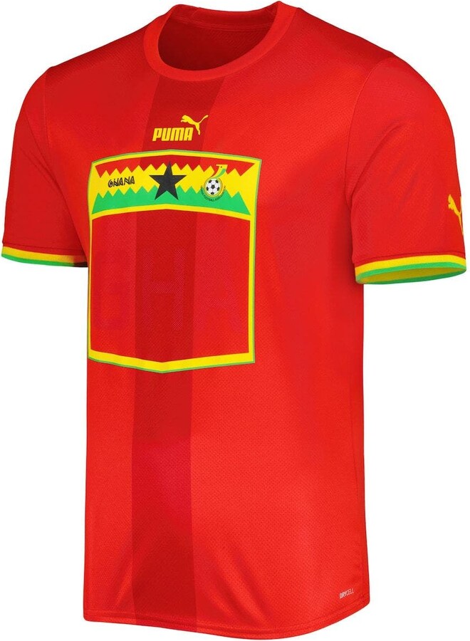 Puma Men's Red Ghana National Team 2022/23 Away Replica Jersey ...
