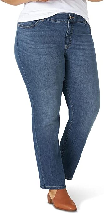 Lee Plus Size Regular Fit Flex Motion Straight Leg Jeans - ShopStyle