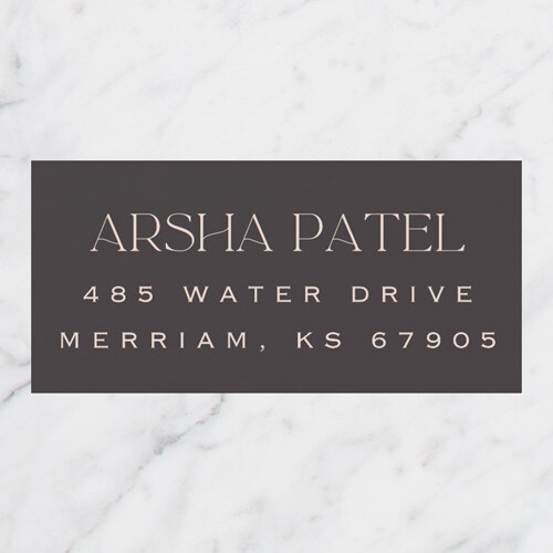 Shutterfly Address Labels: Bold Serif, Set of 24, Grey, Matte - ShopStyle