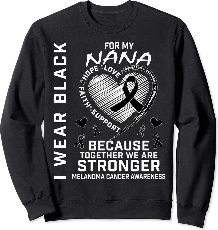 In May We Wear Black Melanoma Skin Cancer Clothes I Wear Black For My ...