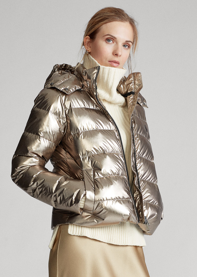 Ralph Lauren Metallic Down Jacket - ShopStyle