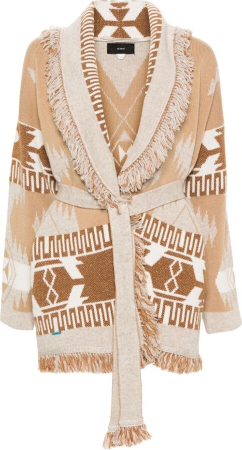 Alanui Iconic jacquard cardigan - ShopStyle