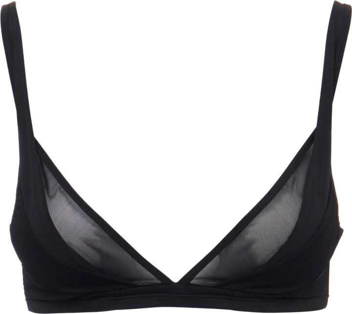 NNIDE - Rita Black Silk Bra - ShopStyle