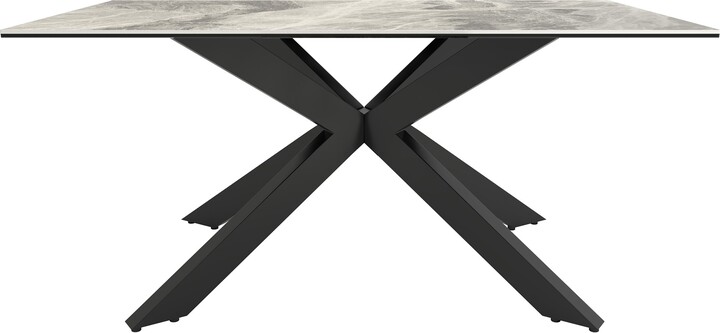 Indus Valley Apollo 6 Seater Dining Table Grey - ShopStyle