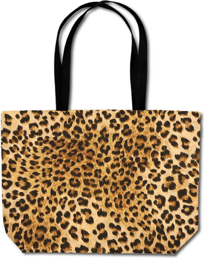 Warren Reed - Designer Wild Animal Pattern Beach Shopper Tote Bag ...