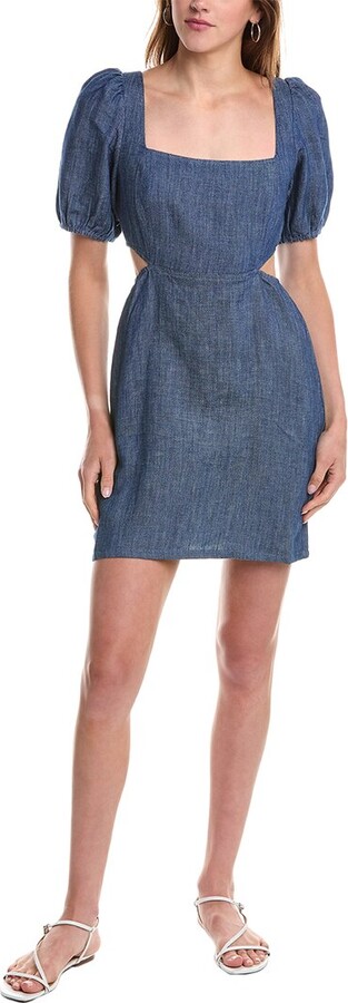 Lucy Paris Alyla Linen-Blend Mini Dress - ShopStyle