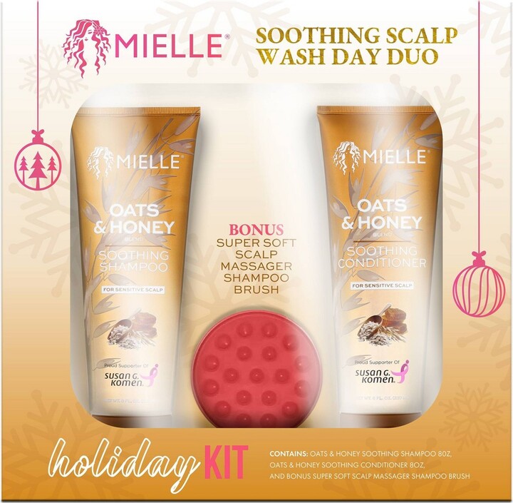 Mielle Organics Oats and Honey Scalp Health Box Shampoo & Conditioner ...