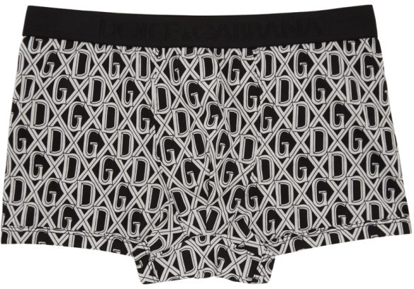 Dolce & Gabbana Black and White DNA Boxer Briefs - ShopStyle