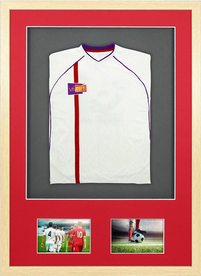 Vivarti 3D + Double Aperture Mounted Sports Shirt Display Frame with ...